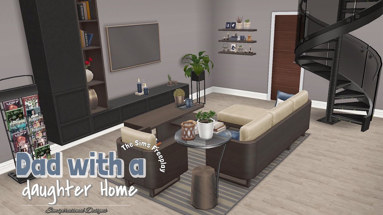 DAD WITH A DAUGHTER HOME | The Sims Freeplay | House Tour | Floor Plans ...