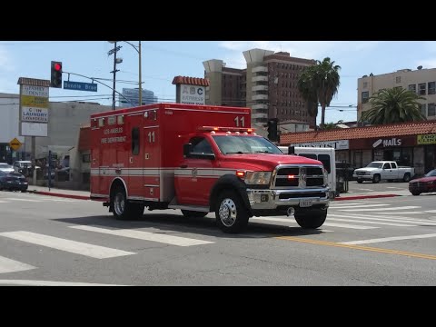LAFD Rescue 11 Responding - YouTube