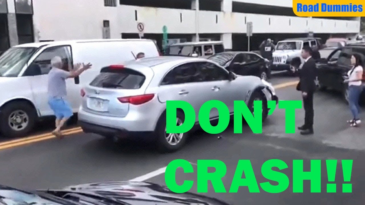Inconsiderate Car Drivers Cause Car Crash and Try To Run Away! Clips ...