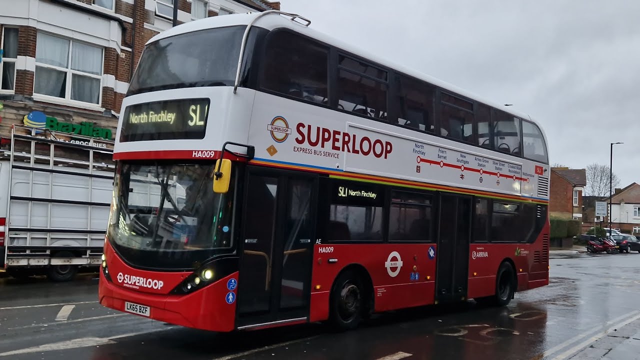 *THRASH* Arriva London HA9 LK65BZF Bus Route SL1 (Superloop) - YouTube