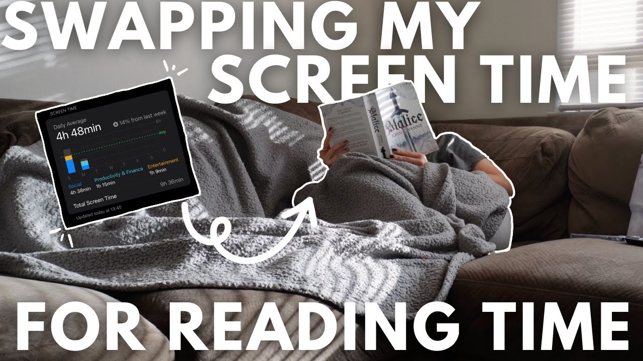 swapping my phone screen time for reading time for a week my first ever ...