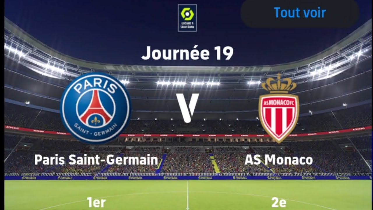 efootball mobile - my League - PSG/ASM 19e journée gameplay - YouTube