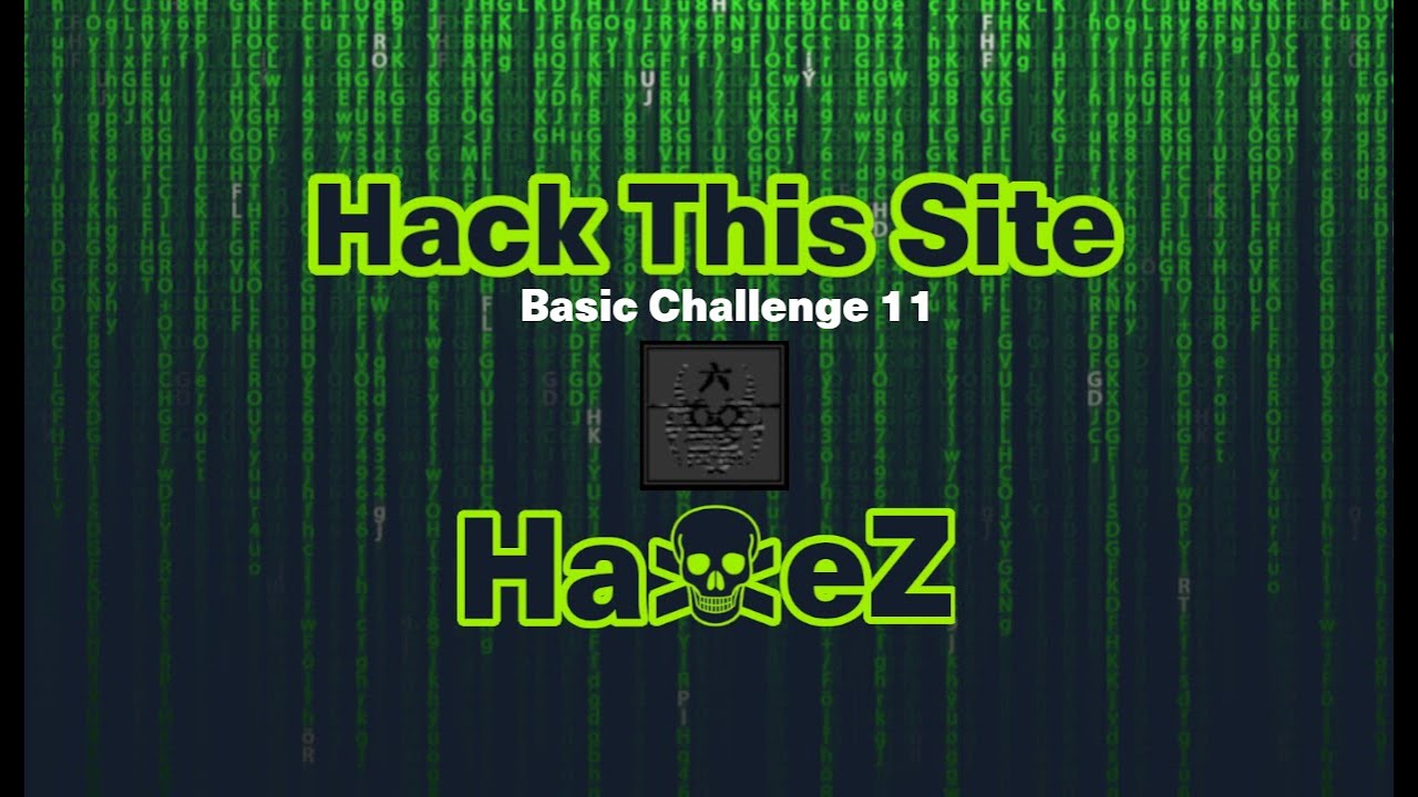 Hack This Site: Basic Web Challenges – Level 11 - YouTube