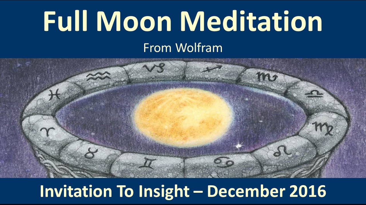 Full Moon Meditation - Invitation To Insight - YouTube