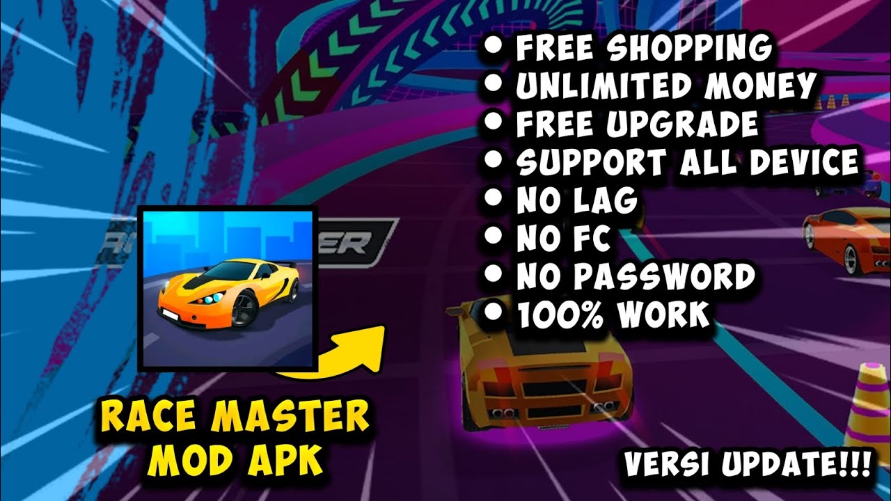 RACE MASTER MOD APK [ NO PW ] || VERSI UPDATE!!! - YouTube
