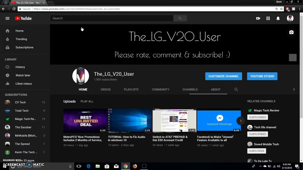 1.9K Subscribers! :) (April 14th, 2018) - YouTube
