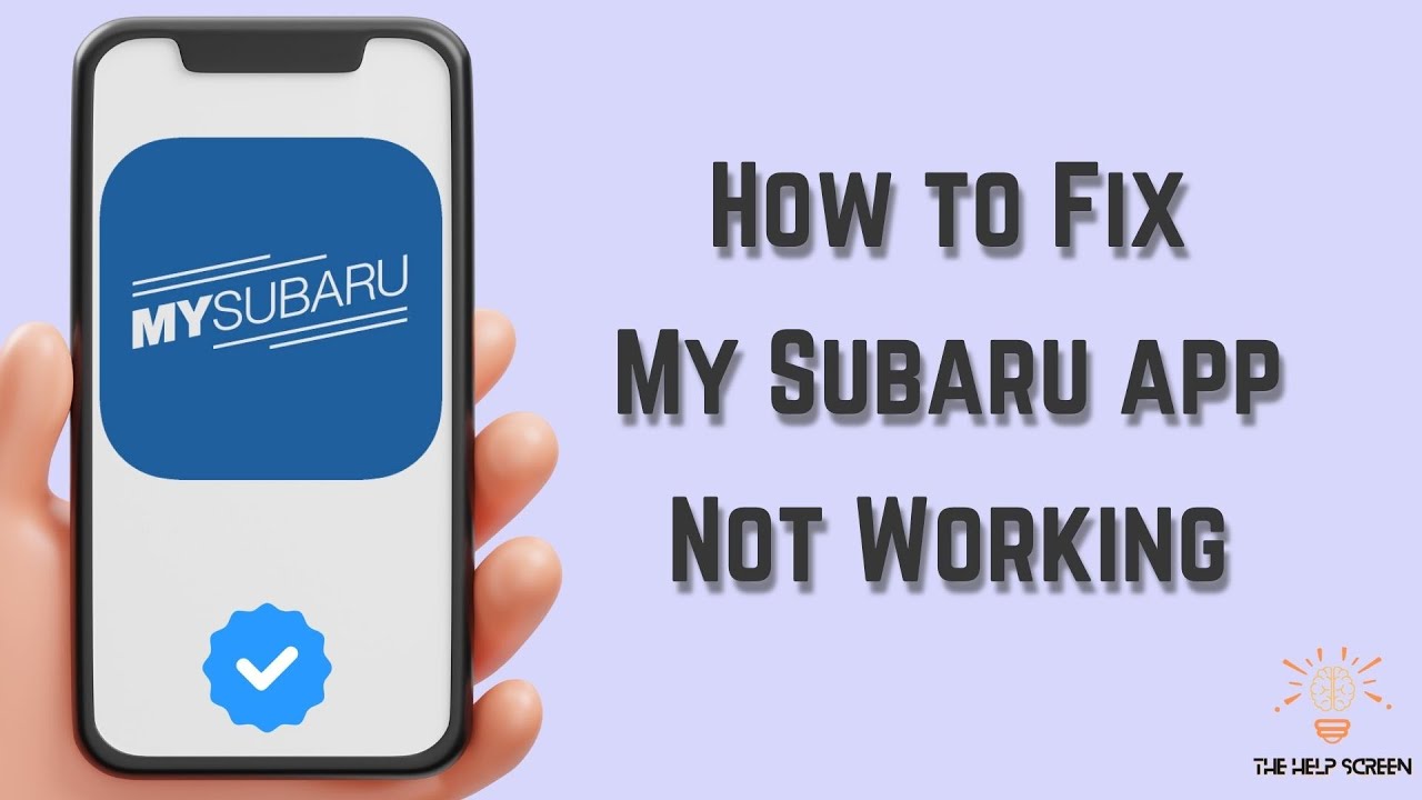 How to Fix My Subaru App Not Working : Multiple Solutions! (Apple ...