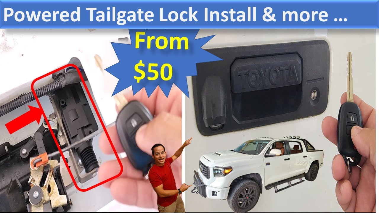 Tundra Powered Tailgate Lock with Plug & Play Harness Installation ...