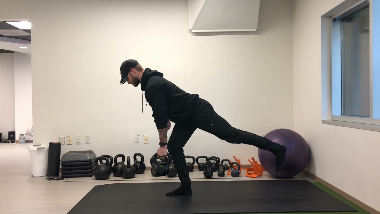 Single Leg Romanian Deadlift Isometric w/ Kettlebell Rows - SL RDL (NEW ...