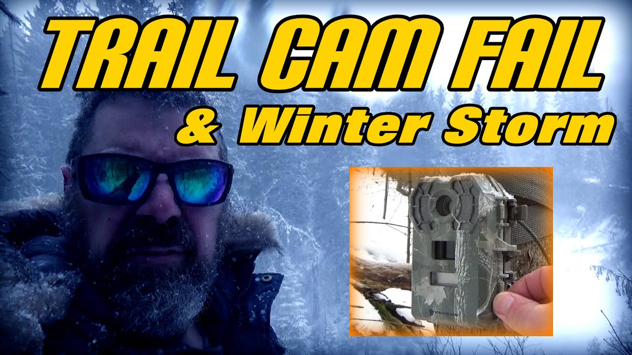 Winter Camping in a Winter Storm-Trail Cam Fail - YouTube