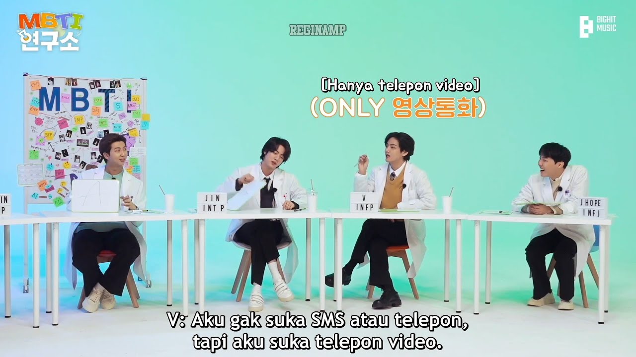 [INDO SUB] BTS (방탄소년단) MBTI Lab 1 - YouTube