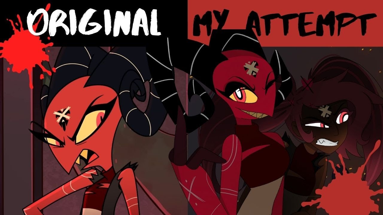 HELLUVA BOSS FANART// Drawing Barbie Wire Demon and Human Form - YouTube