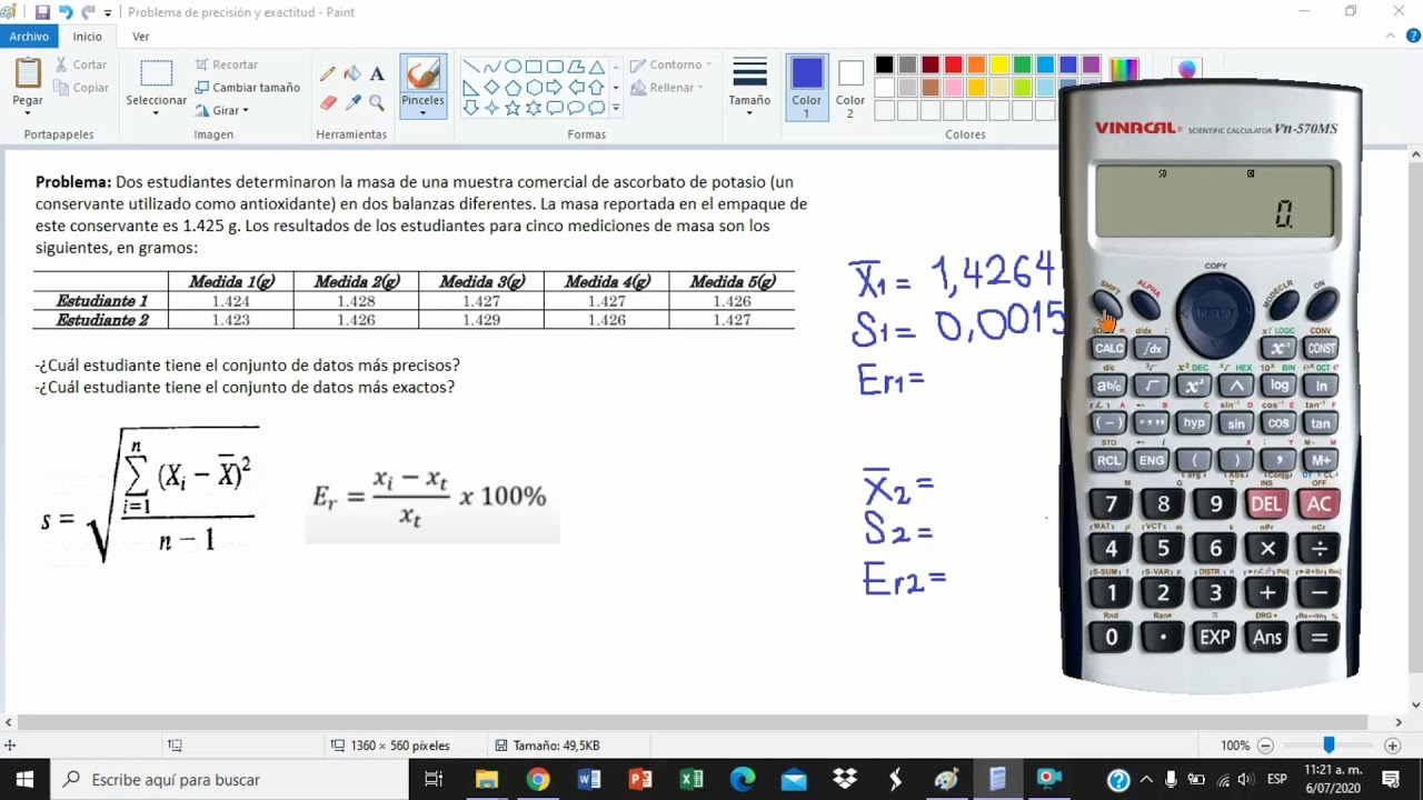 Ejercicio de precisión y exactitud - YouTube