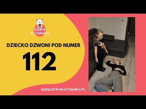 Dziecko dzwoni pod numer alarmowy 112.  Rozmowa dziecka z operatorem numeru 112.
