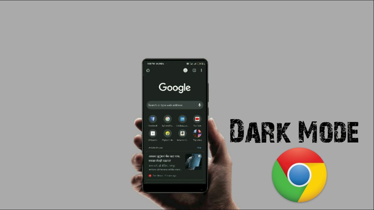 How to enable dark mode for Google Chrome (Android) - YouTube