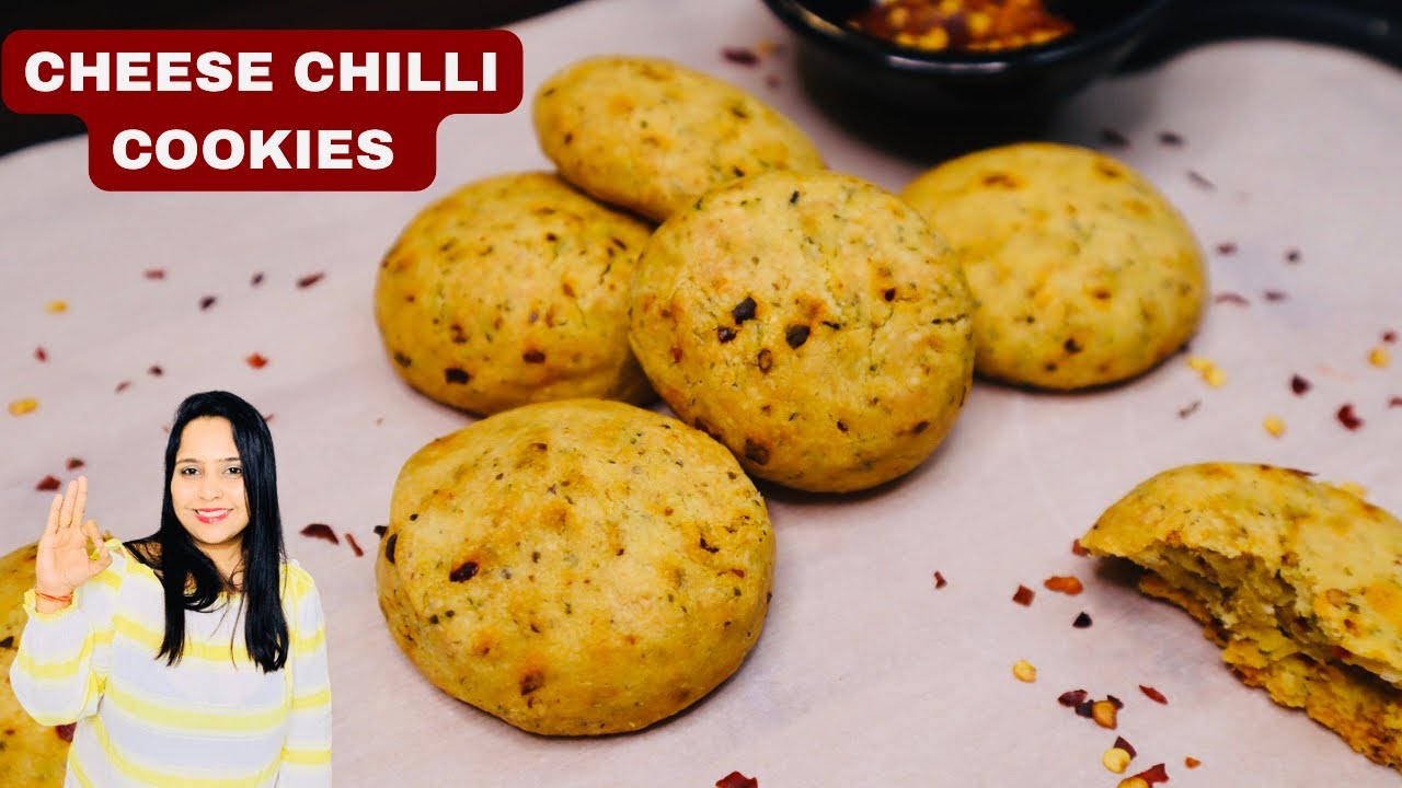 Cheese Chilli Cookies | Cookies Recipe | Easy Cookies Recipe for Snack ...