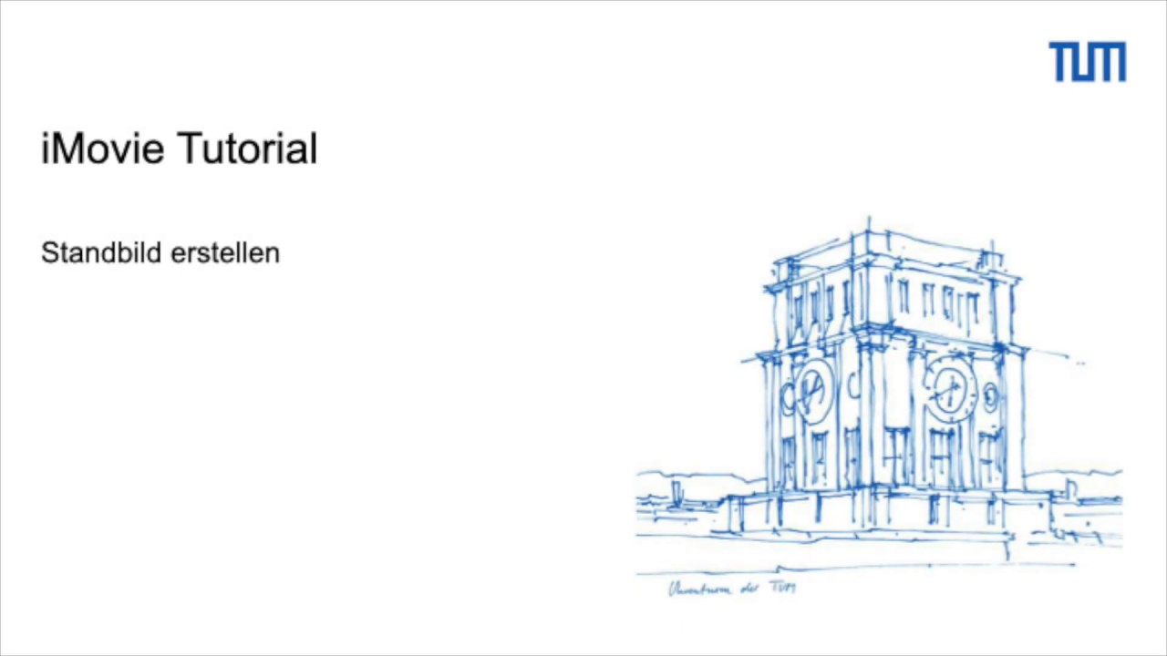 iMovie -Standbild erstellen - YouTube