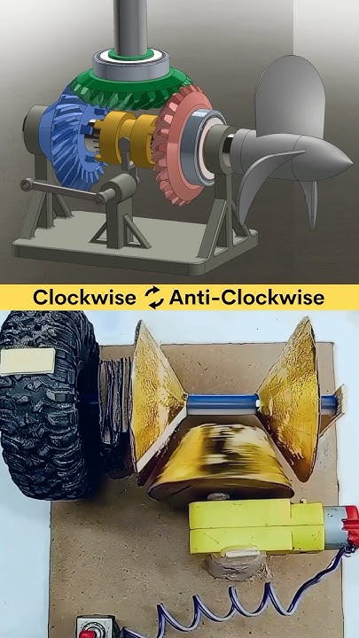 Mechanism to change direction from clockwise to Anti-clockwise 🔄 #cad # ...