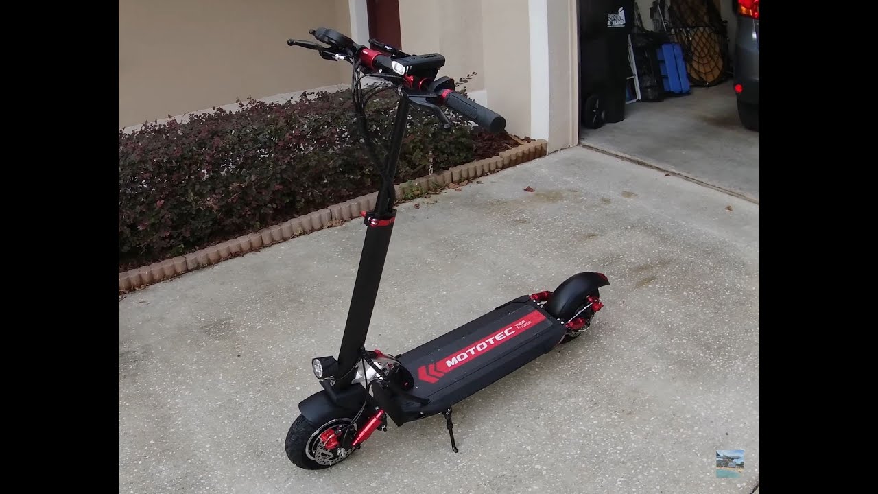 Dual Motors 2400 Watts Electric Scooter | MotoTec Thor | First Run on ...
