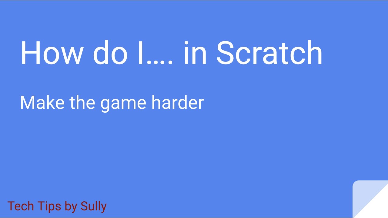 How do I ... in Scratch? -- Make the game harder; Cloning - YouTube