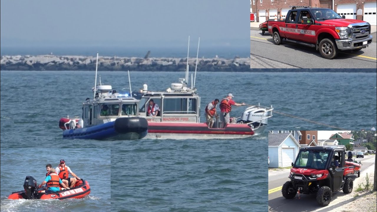 Clinton, CT Water Rescue Assignment + Mutual Aid 7/30/24 - YouTube