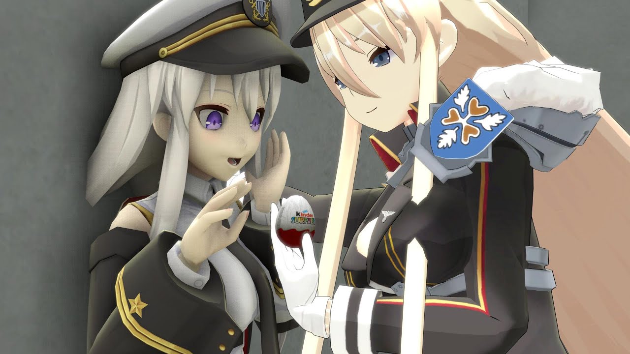 Bismark Surprised Enterprise | Azur Lane Animation Meme - YouTube