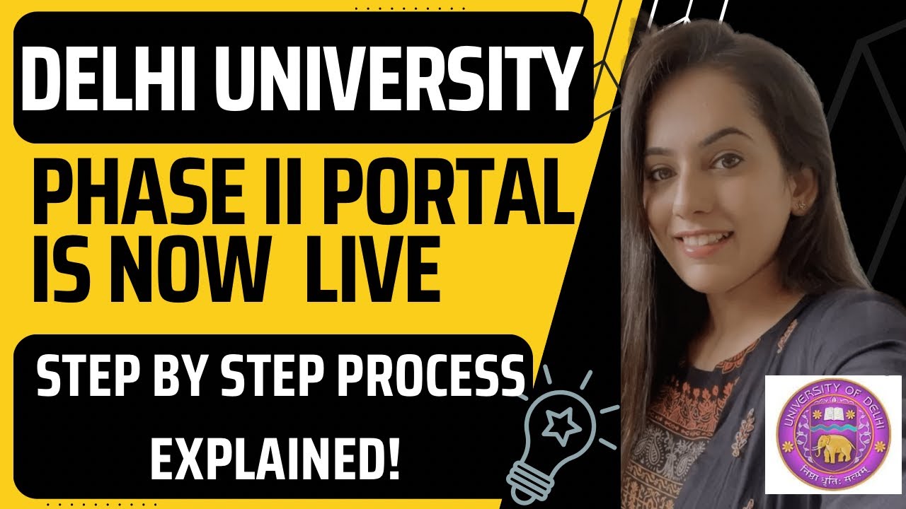 DU Phase II is LIVE 🤩 | Way to fill the preference | A Must watch video ...