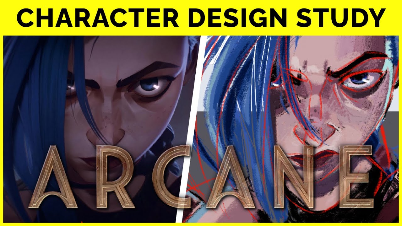🔴 Arcane Art Style Study: Design a Custom League of Legends Character ...
