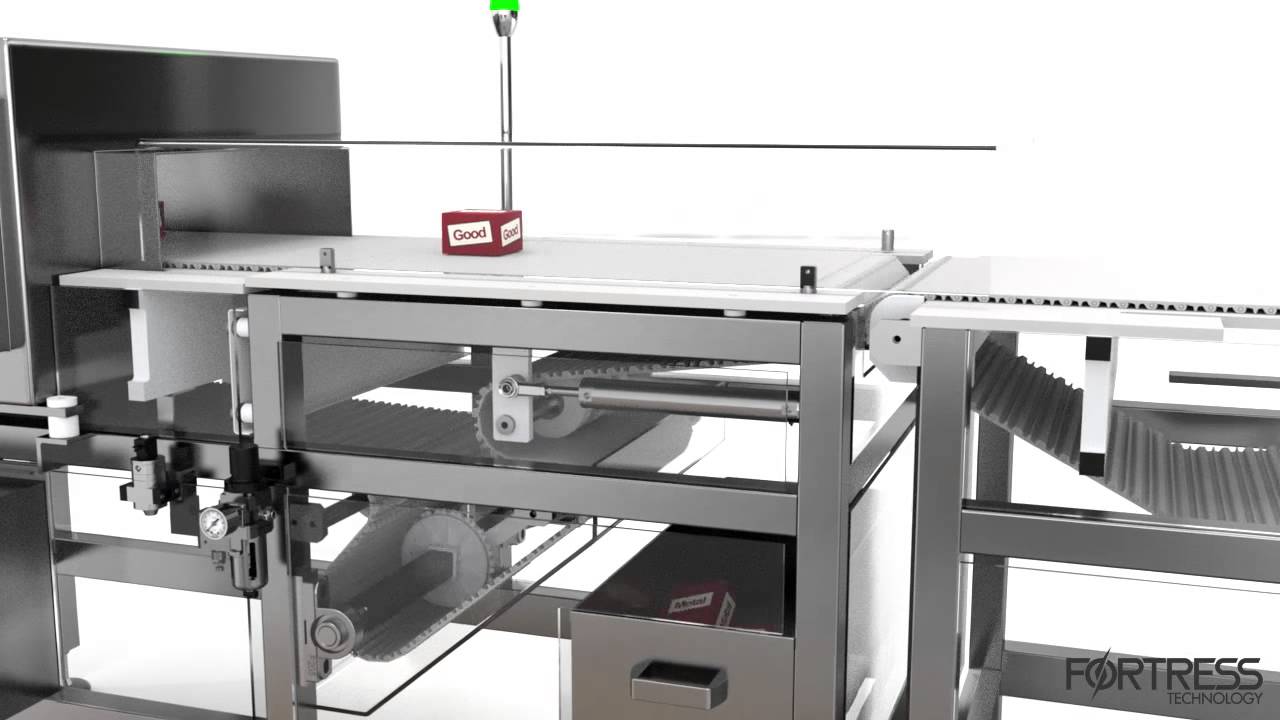 Metal Detector Retracting Reject System - YouTube