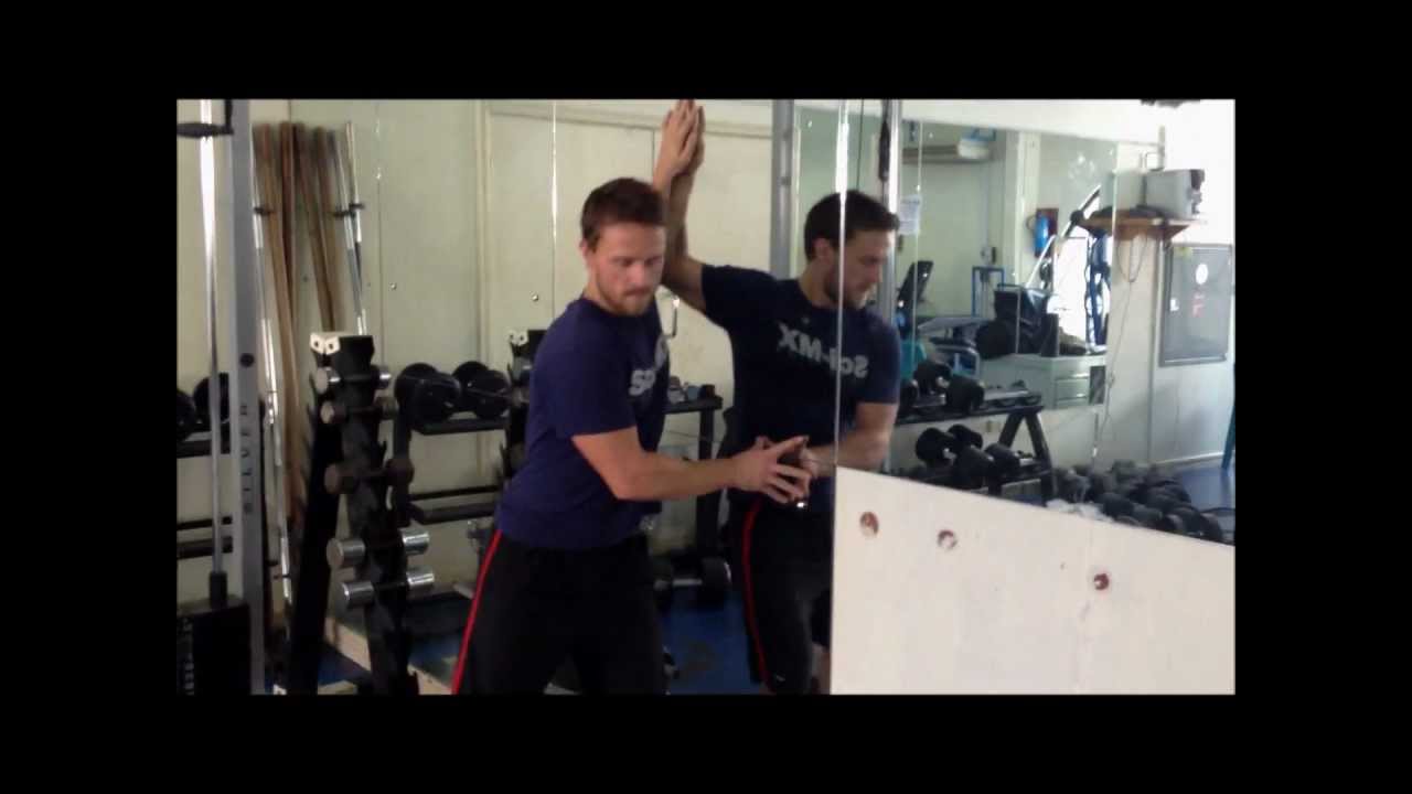 'How To' Wall Chest Stretch - YouTube