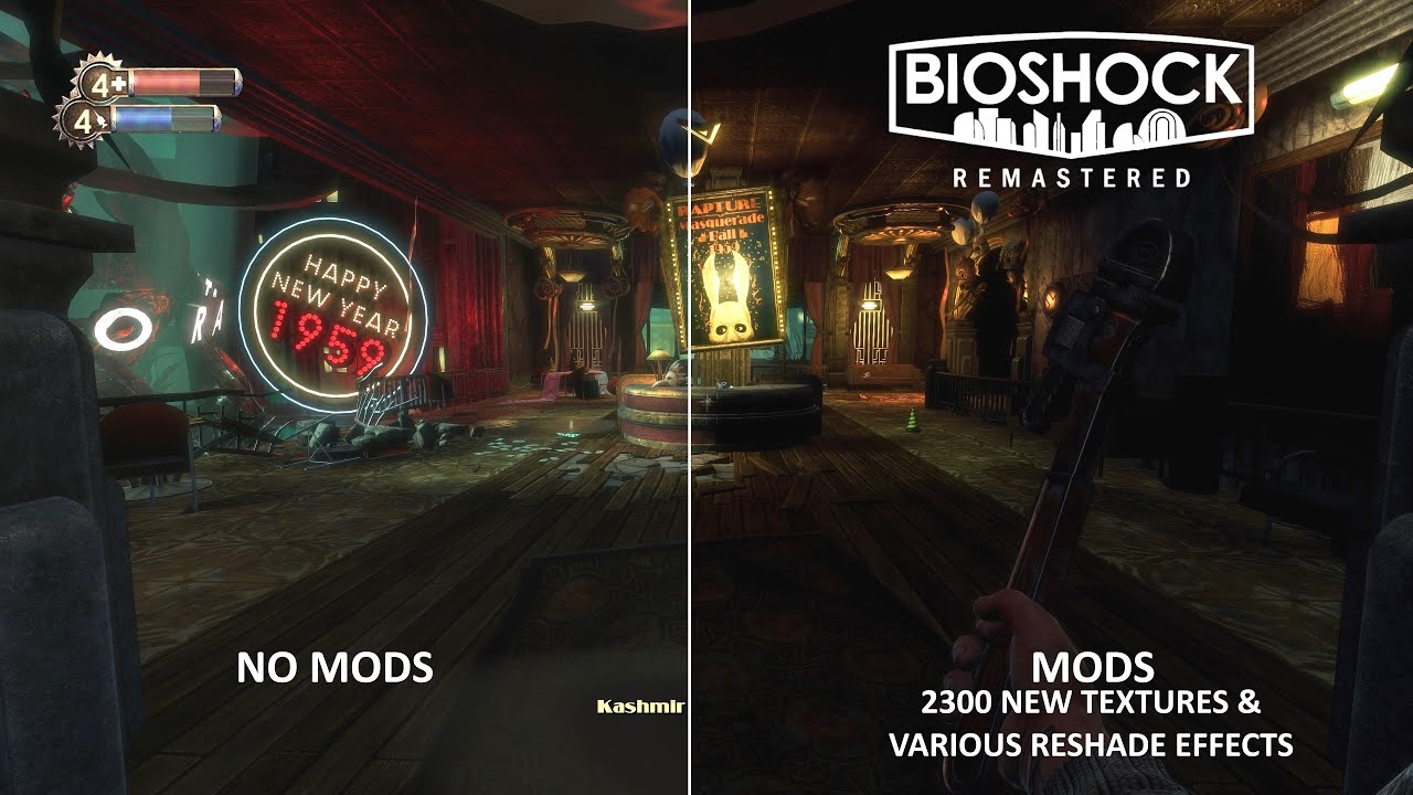 First Hour of BIOSHOCK REMASTERED with Reshade & 2300 New Textures MOD ...