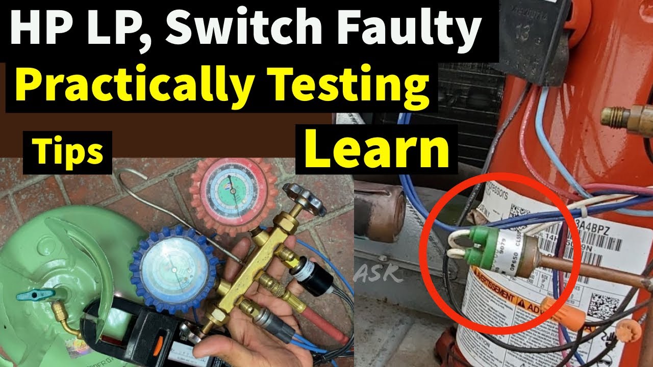 very useful How to check HP LP pressure switch Testing video ...