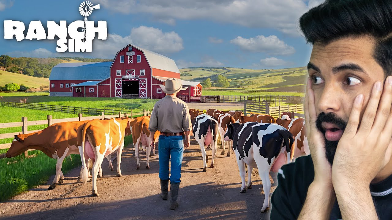 FINALLY BOUGHT COWS FOR MY RANCH - RANCH SIMULATOR GAMEPLAY #5 - YouTube