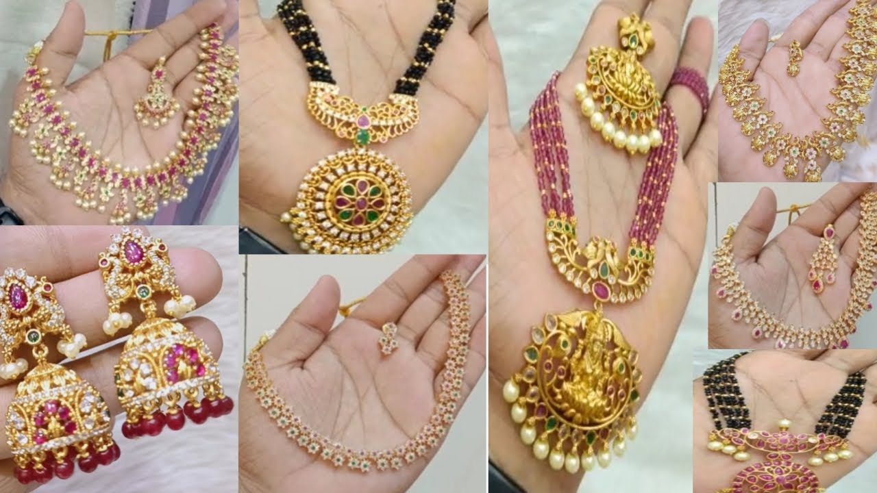 trending imitation jewellery/one gram gold jewellery/latest collection ...