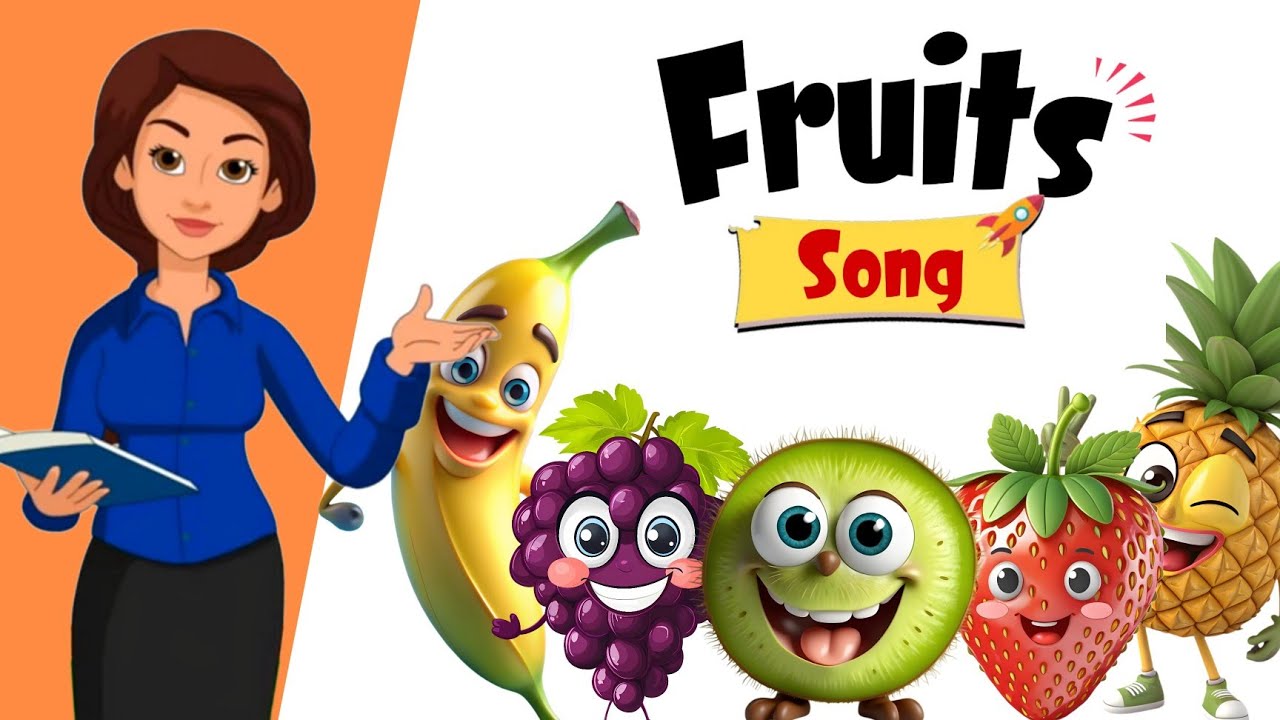 The Fruits🍓🍋🍎Song For Kids| The Fruit Friends Song | Fruits Name With ...