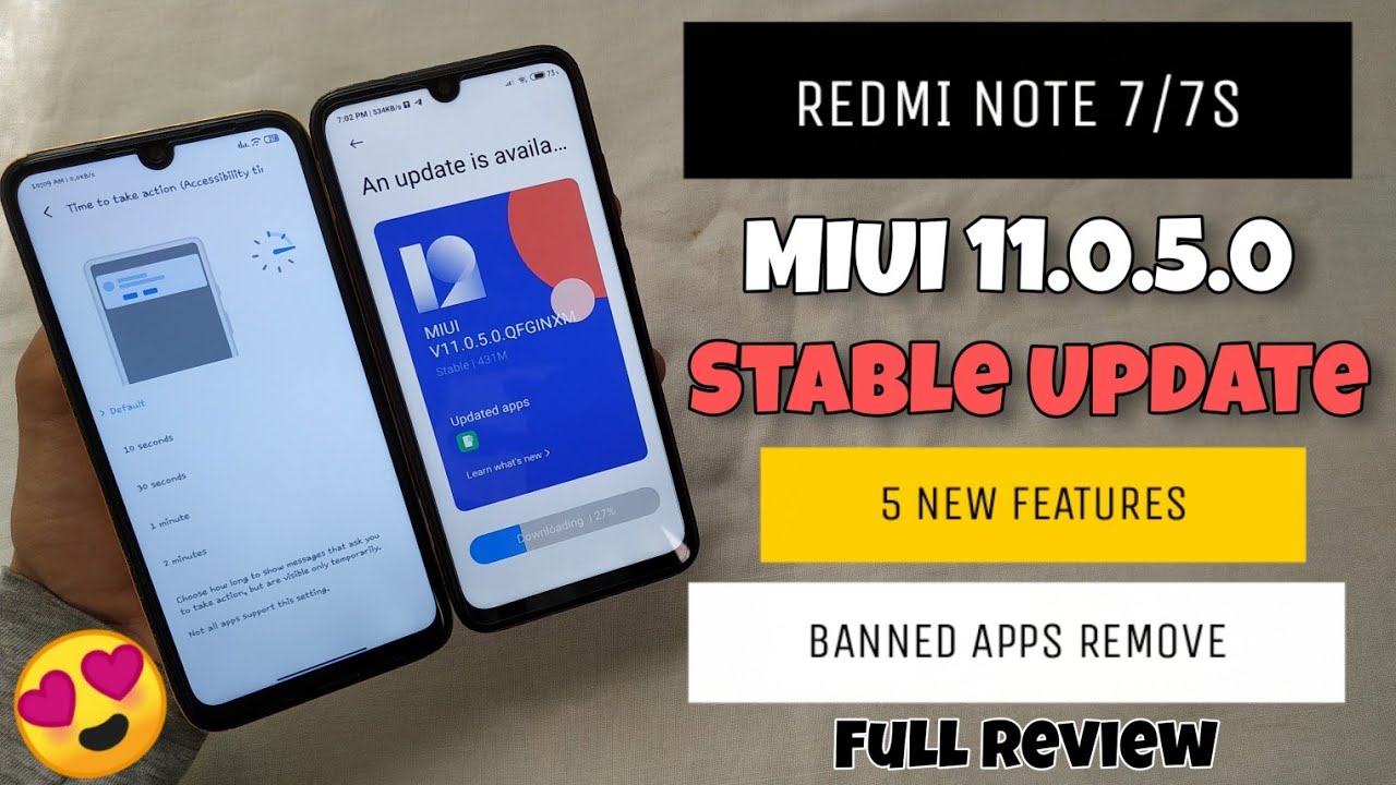 FULL REVIEW - MIUI 11.0.5.0 Stable Update Redmi Note 7/7S | New ...