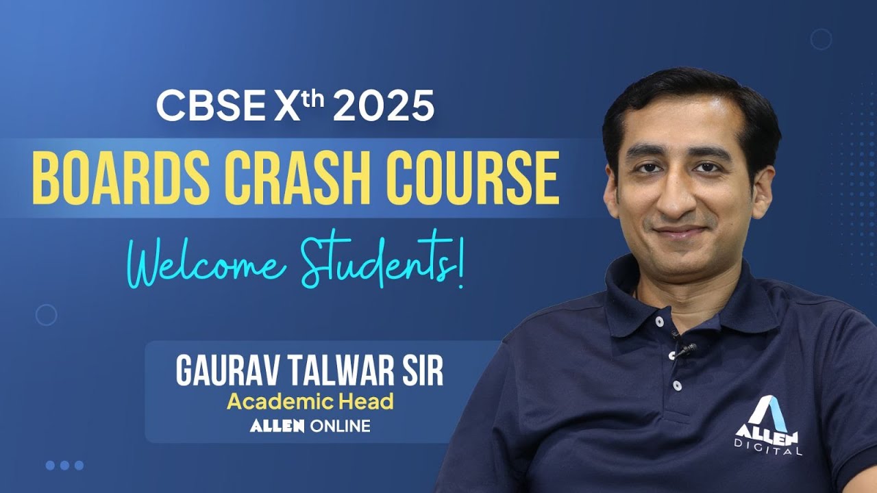 Free CBSE Class 10 Board Exams 2025 Crash Course | Live Session with ...