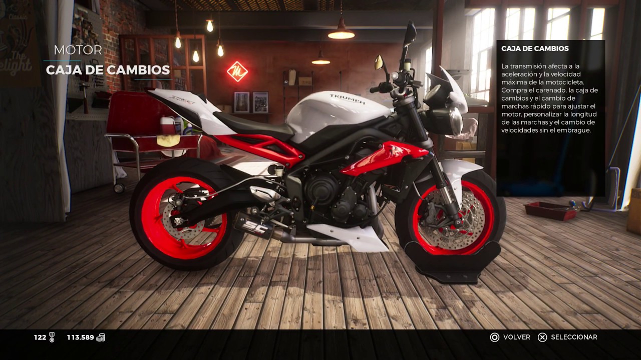 RIde 3 para PS4 con la TRIUMPH Street Triple FX - YouTube