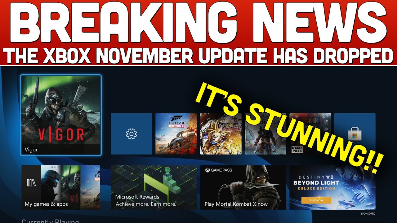 HUGE Xbox Update // Series X Update New Dashboard, DYNAMIC BACKROUNDS ...
