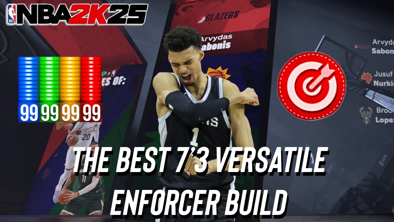 NBA 2K25 The Best 7’3 Center Versatile Enforcer Build And Badges In The ...