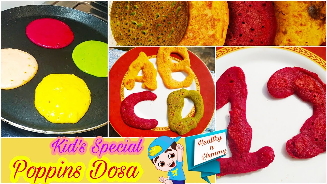 Colour dosa || Natural colour dosa || Poppins dosa ||Flavour's shore ...