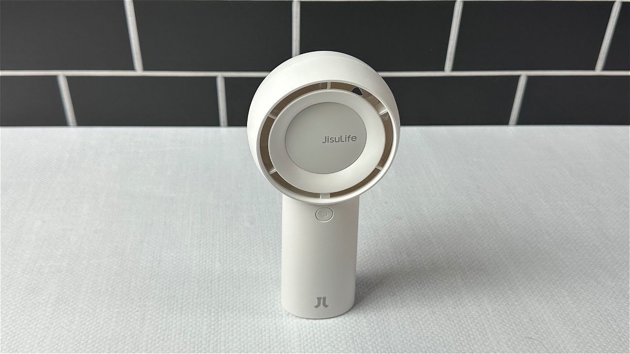 JISULIFE Handheld Rechargeable 5 Speed Turbo Fan - YouTube