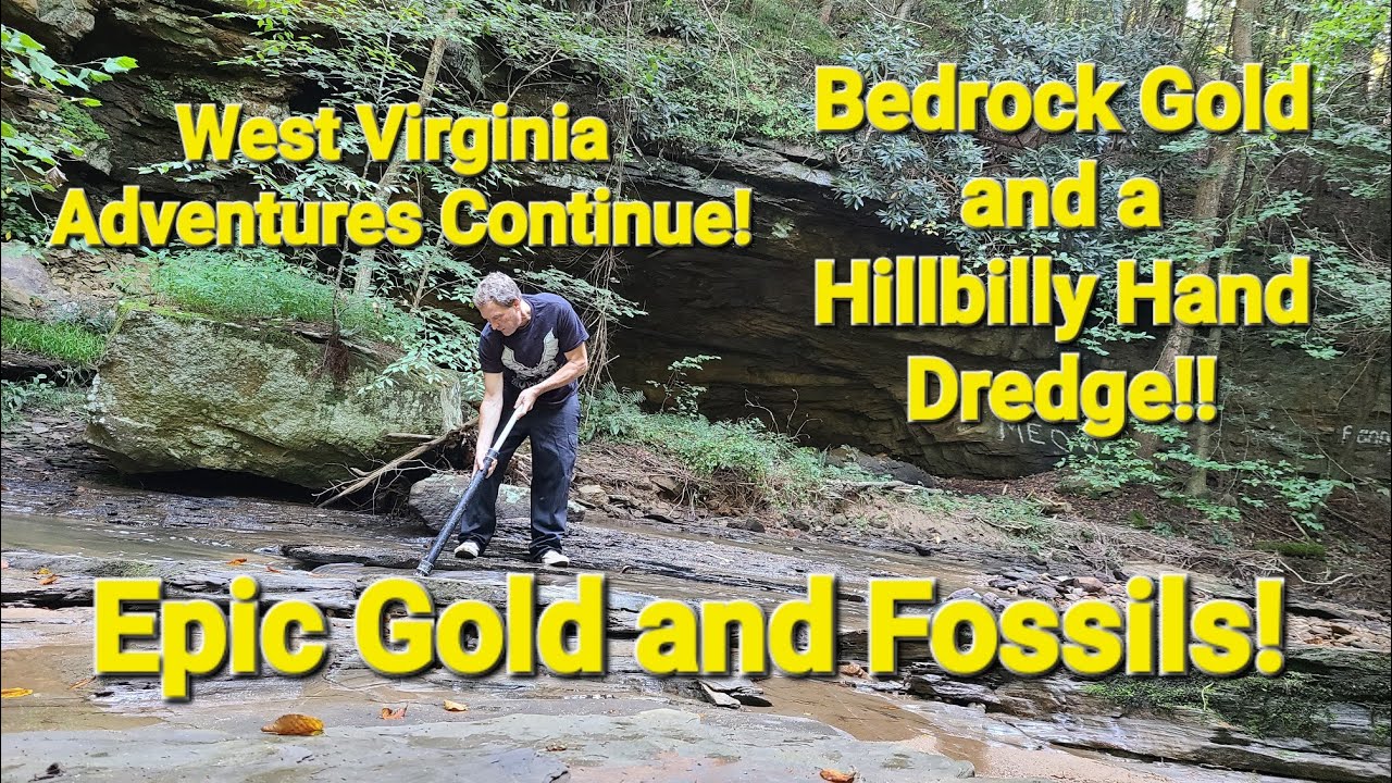 Hand Dredge and Bedrock Gold! Awesome Fossil Finds!! #goldprospecting ...