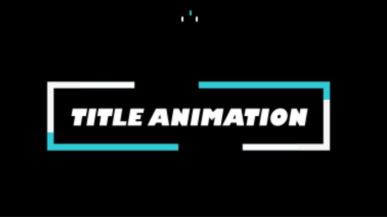 Simple Title Animation After Effects | After Effects Title Animation ...