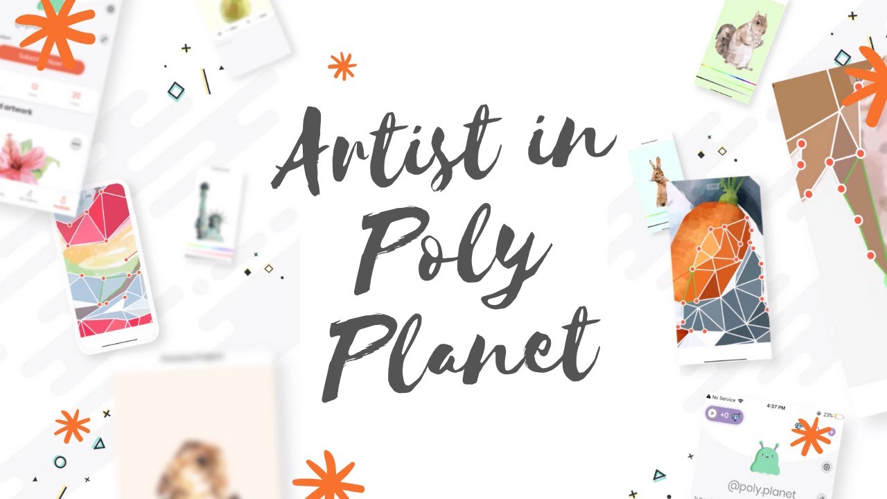 Our Artist and Poly Planet - Drawing and Coloring your low-poly artwork ...