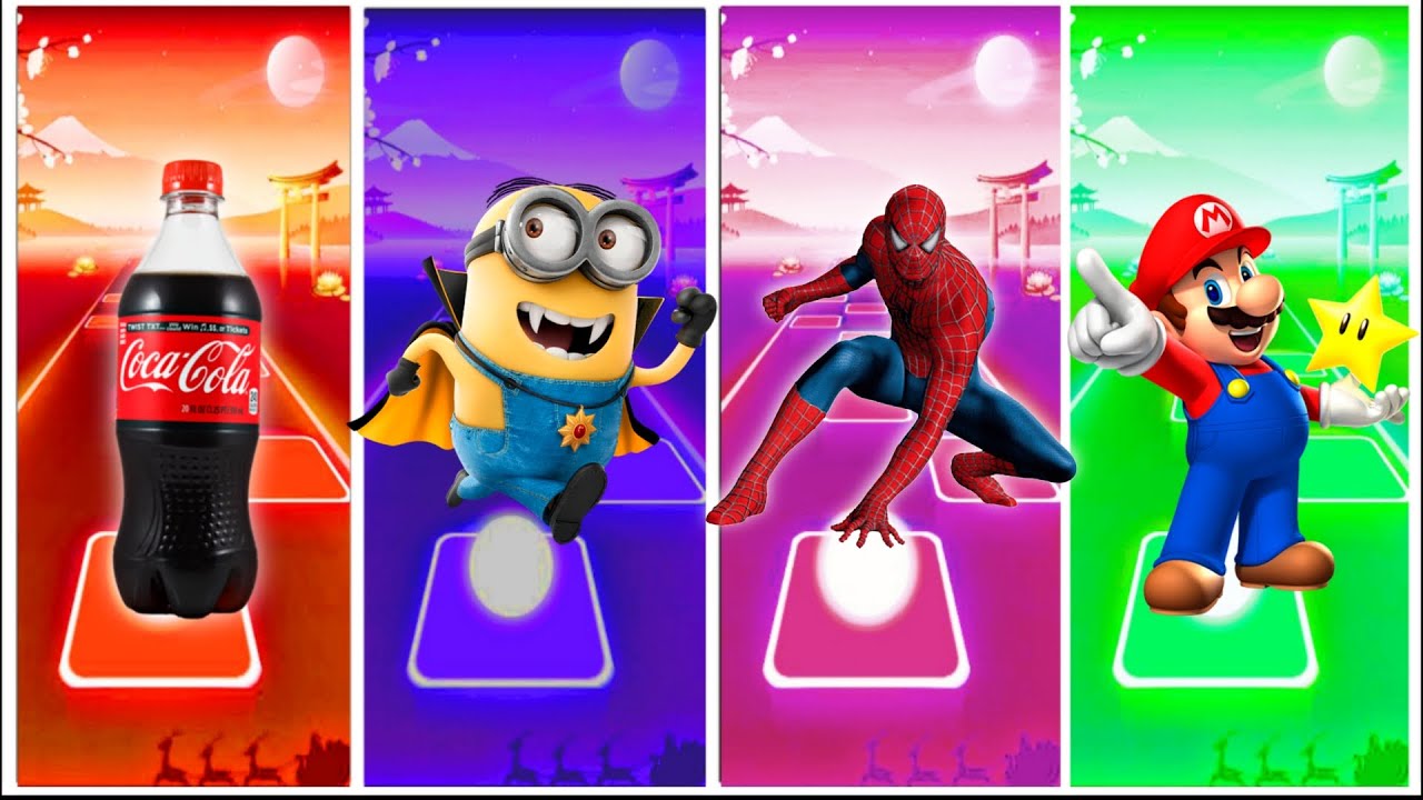 Coca cola HEAD EATER 🆚️ Minions LEGO 🆚️ SPIDERMAN 🆚️ SUPER MARIO in ...