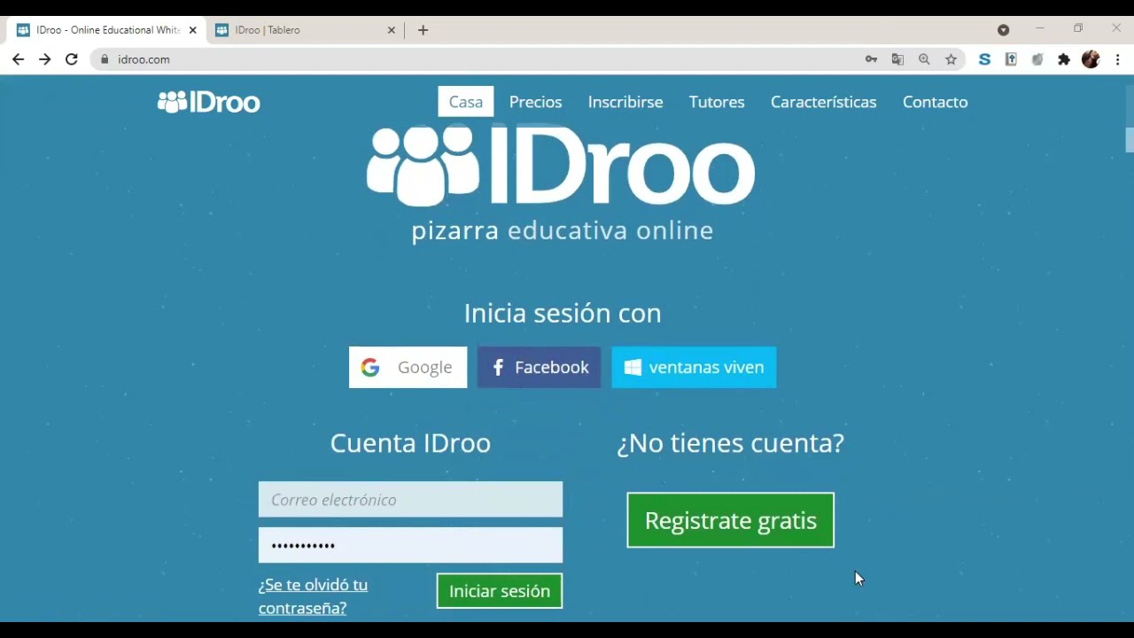 PIZARRA VIRTUAL IDROO(TUTORIAL) - YouTube