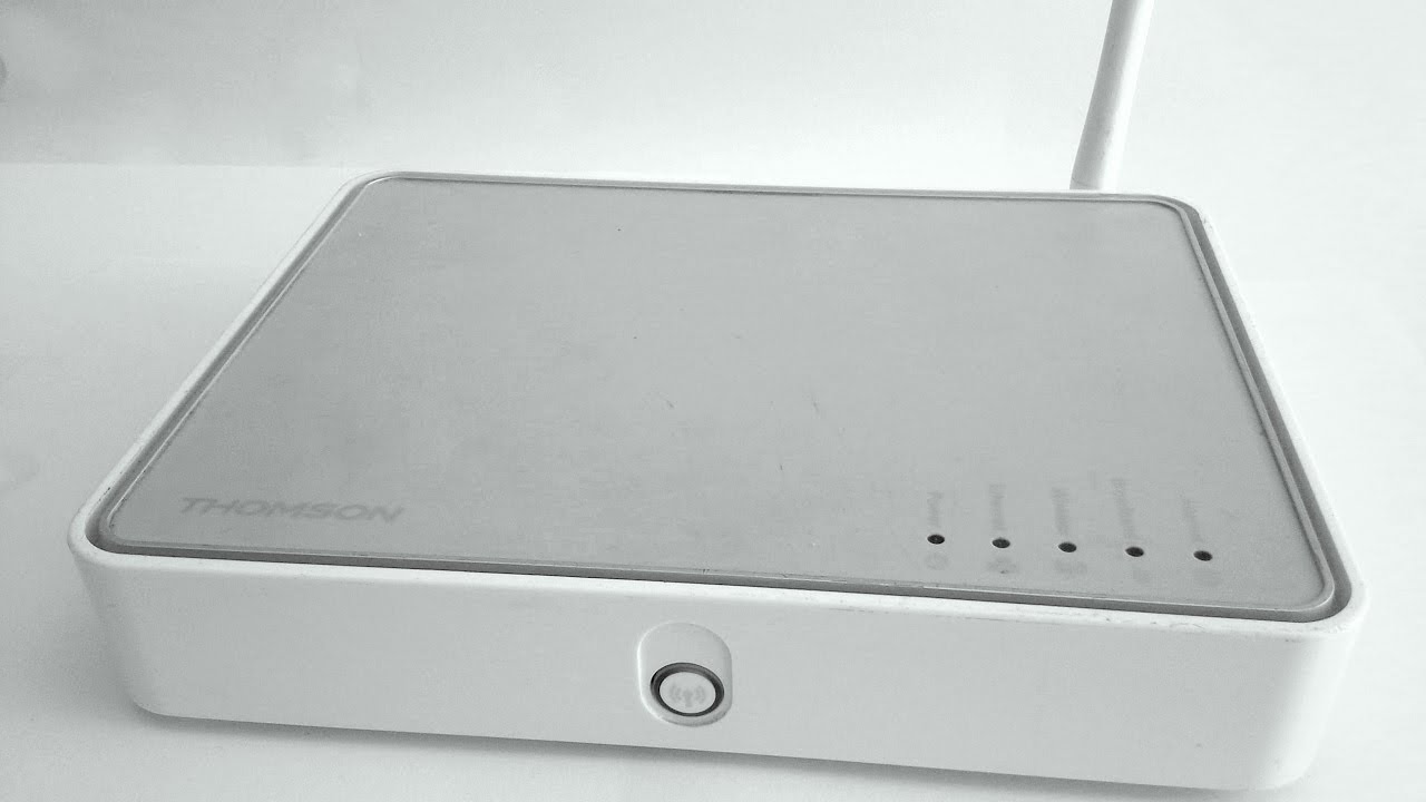 configuration du routeur Thomson tg 585 ضبط اعدادات - YouTube