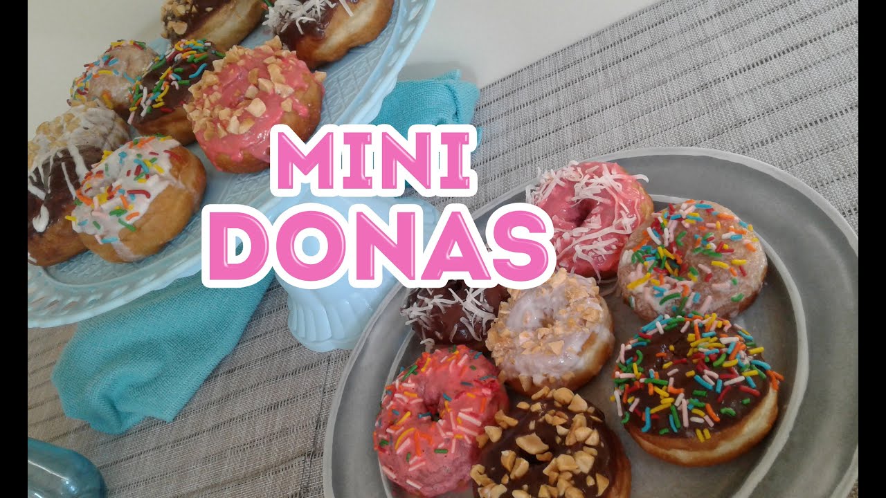 Mini Donas | 35 MINI DONAS | Dulce Becca - YouTube