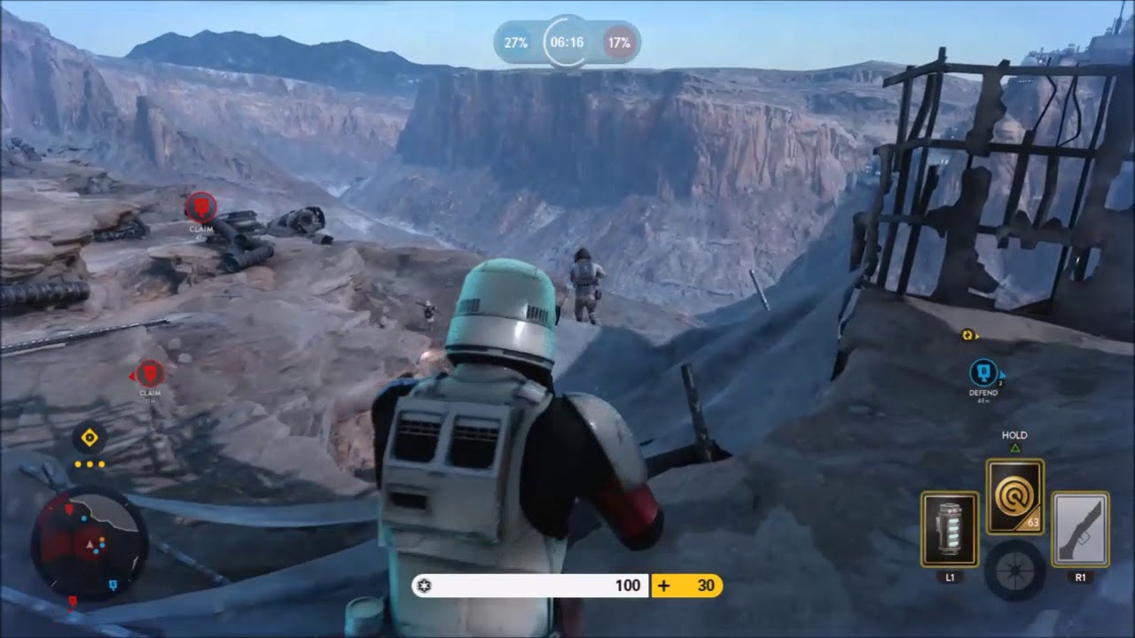 Star wars battlefront Cycler Rifle vs Scatter Gun - YouTube